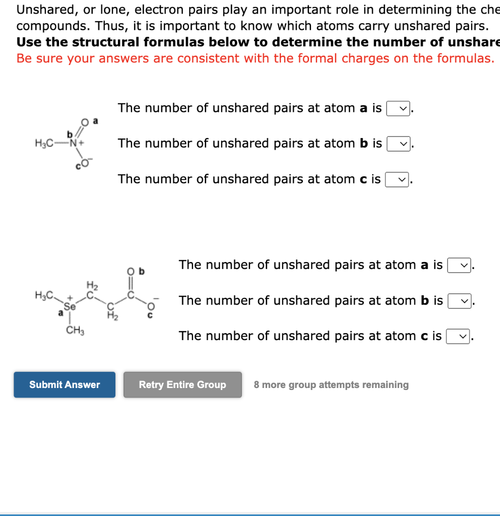 Solved Unshared, or lone, electron pairs play an important | Chegg.com