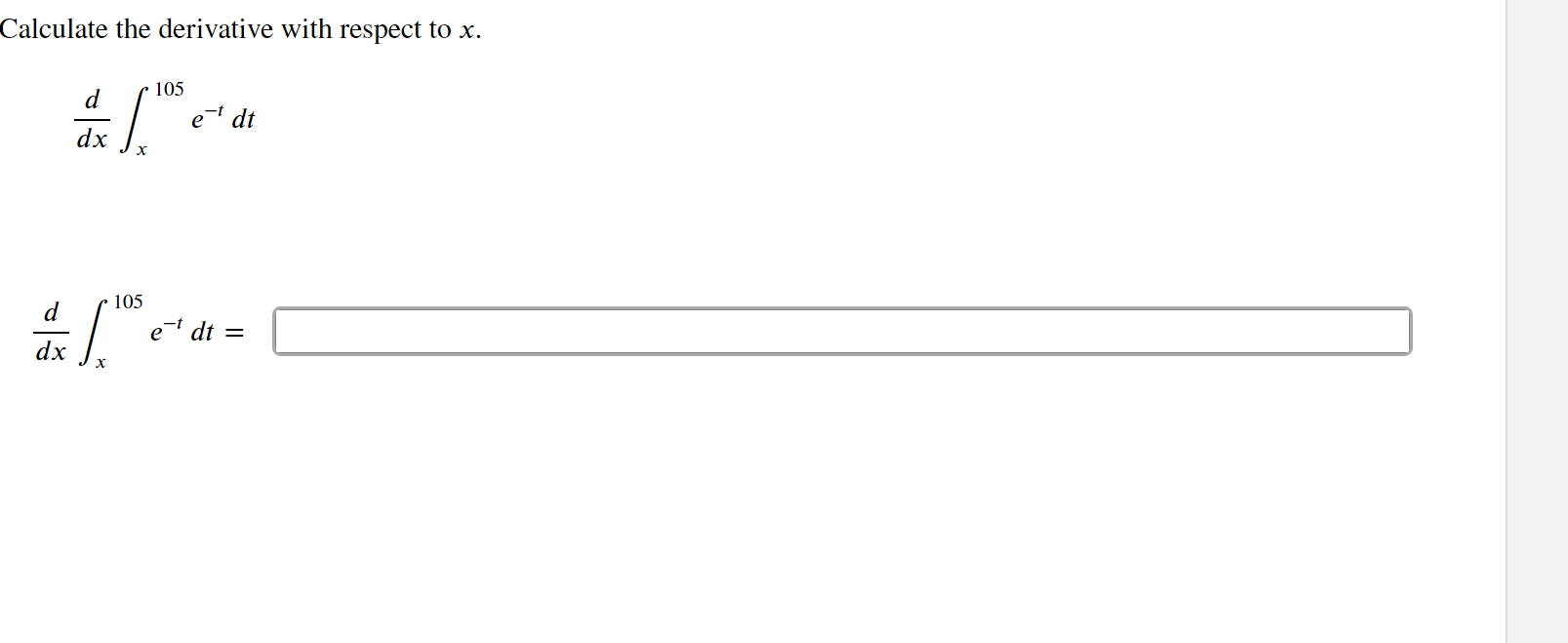 Solved Calculate the derivative with respect to | Chegg.com