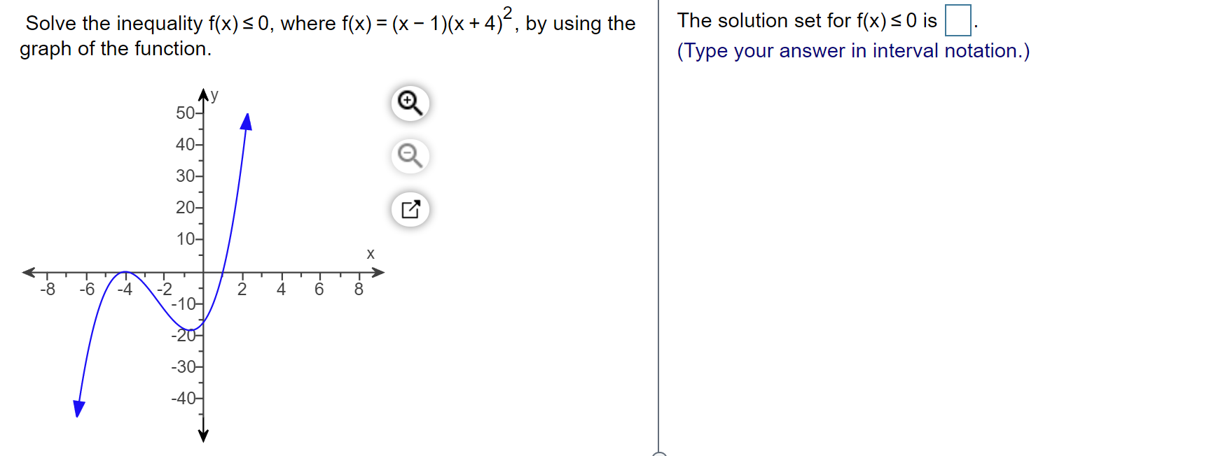 Solved = Solve the inequality f(x) = 0, where f(x) = (x - | Chegg.com