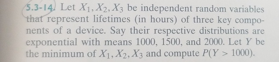Solved 3-12. Let Xi, x2, x3 be a random sample of size n = 3 | Chegg.com