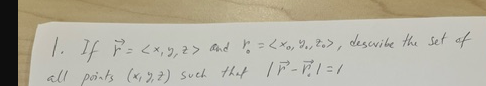 Solved If vec(r)=(:x,y,z:) ﻿and r0=(:x0,y0,z0:), ﻿describe | Chegg.com