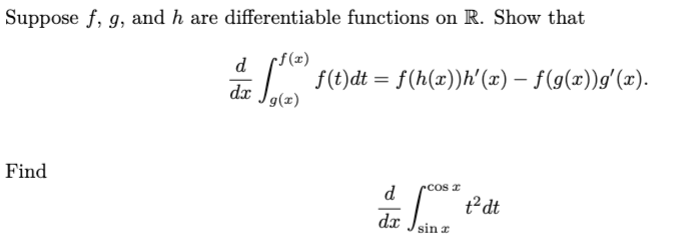 Solved Suppose f,g, ﻿and h ﻿are differentiable functions | Chegg.com