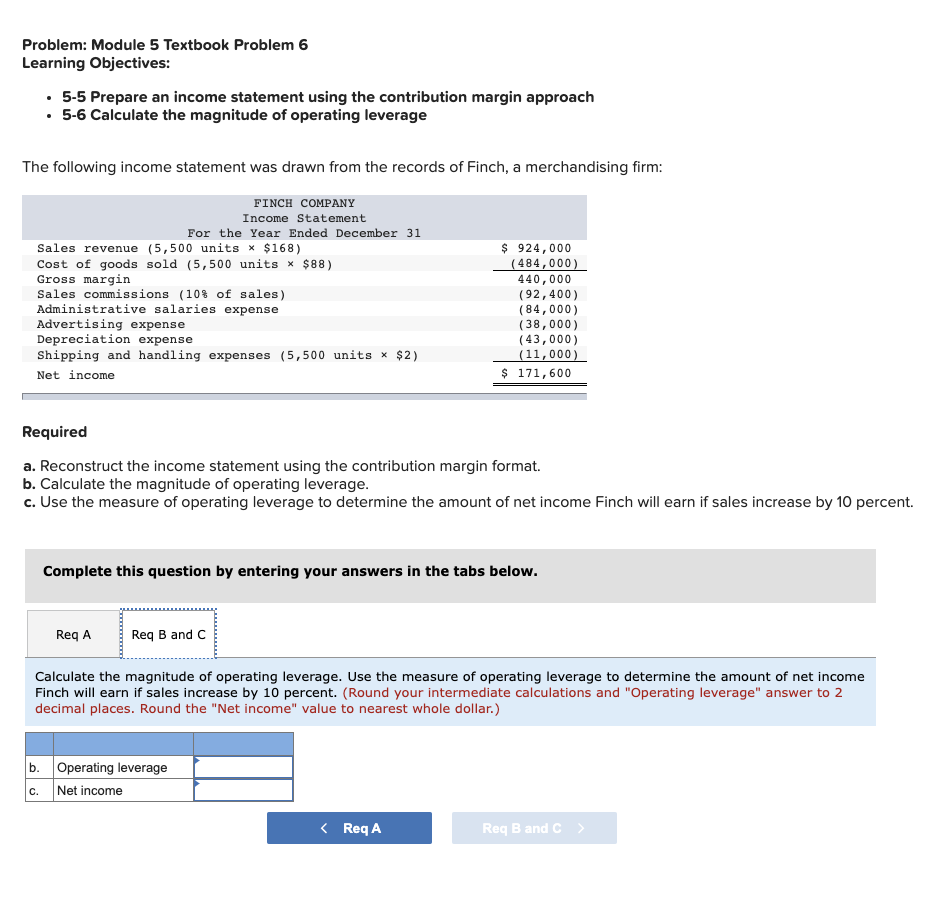 Solved Problem: Module 5 Textbook Problem 6 Learning | Chegg.com