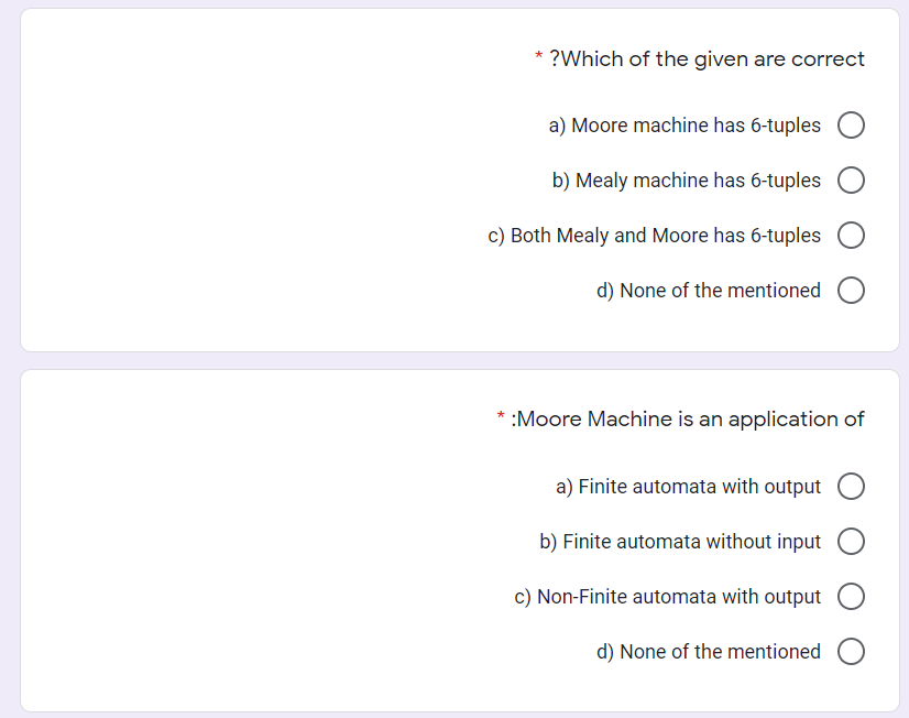 Solved * :The output alphabet sign in Moore and Mealy | Chegg.com