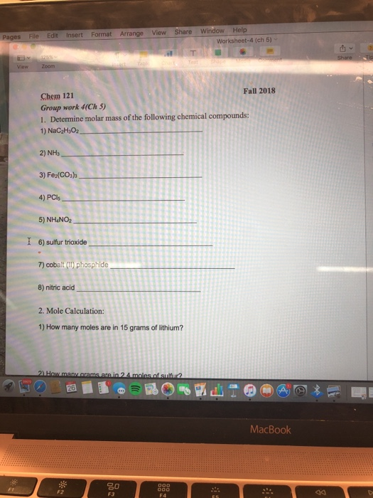 Solved Pages Fle Edit Insert Format Arrange View Share | Chegg.com