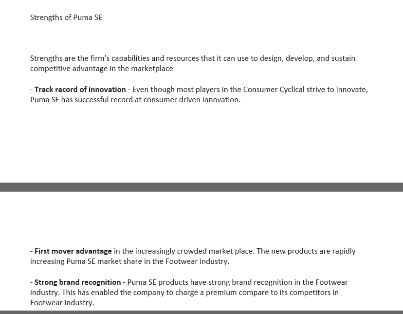Solved In your Own word, detail SWOT Analysis in own words | Chegg.com
