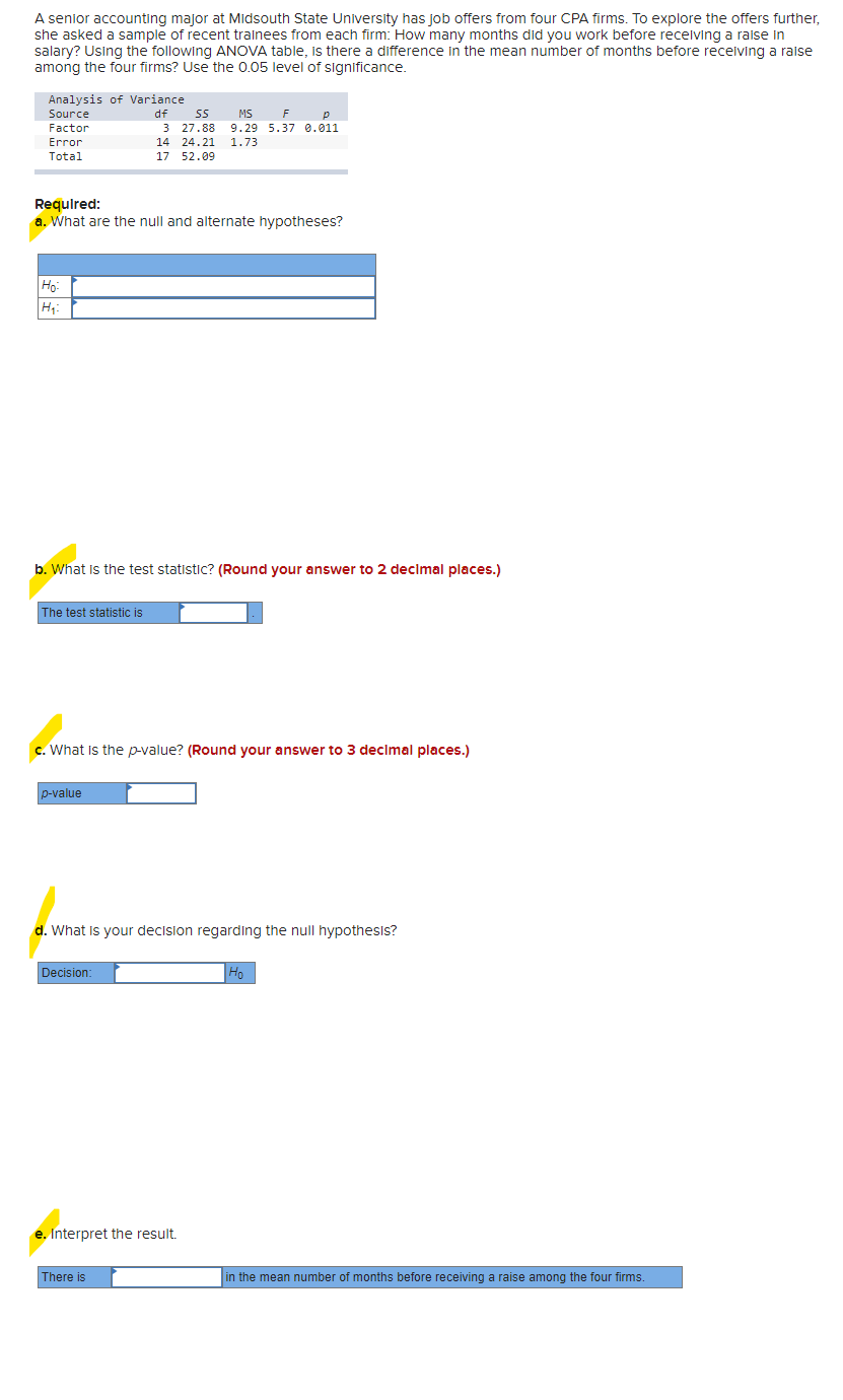 Solved A senior accounting major at Midsouth State | Chegg.com