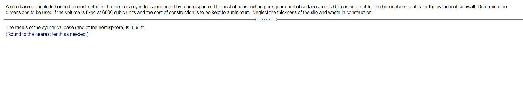 Solved A silo (base not included) is to be constructed in | Chegg.com