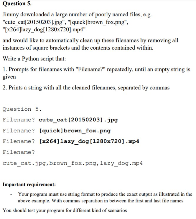 Solved Question 5. Jimmy downloaded a large number of poorly | Chegg.com