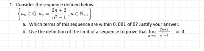 Solved Consider the sequence defined | Chegg.com