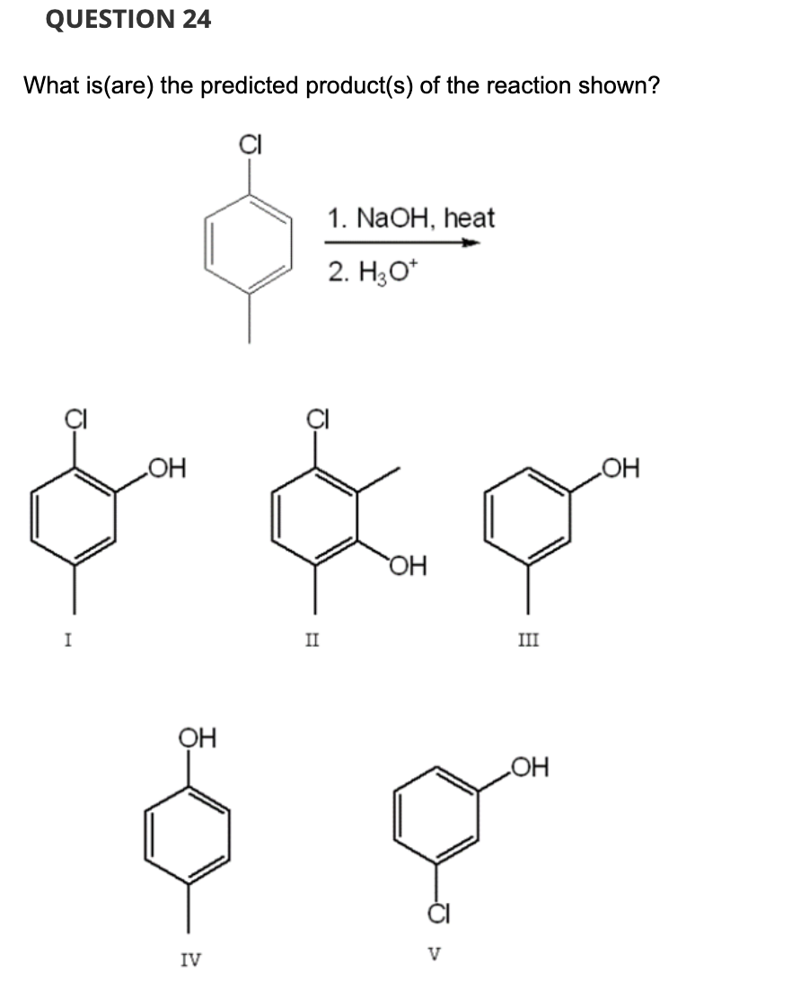 Solved What is(are) the predicted product(s) of the reaction | Chegg.com