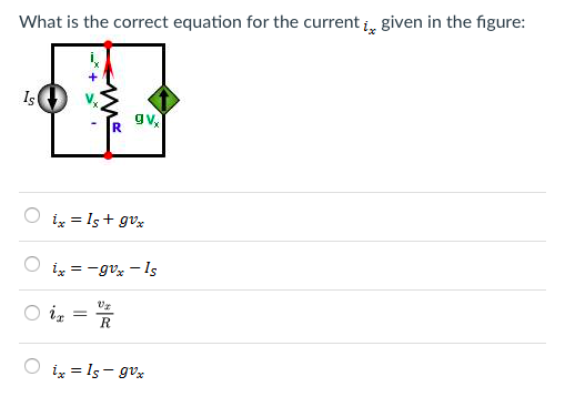 Solved What is the correct KCL equation for the circuit | Chegg.com