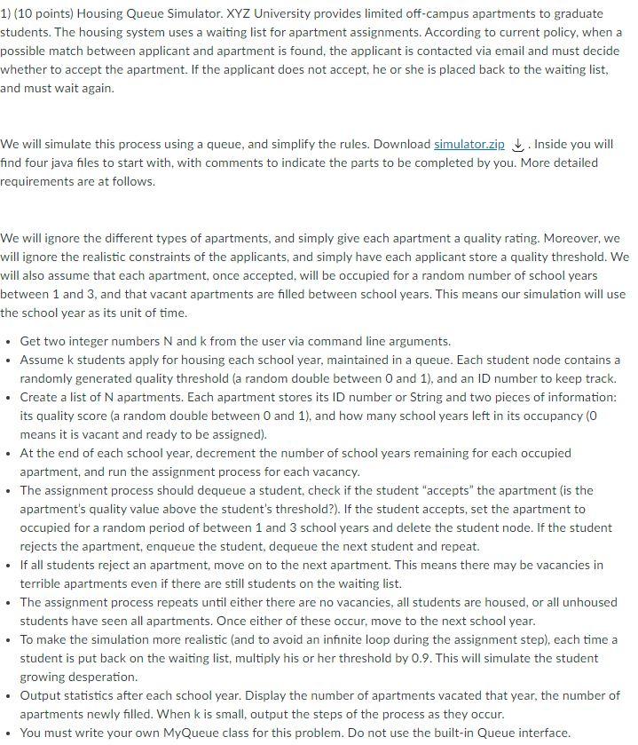 Solved below are the provided files, thank you! package | Chegg.com