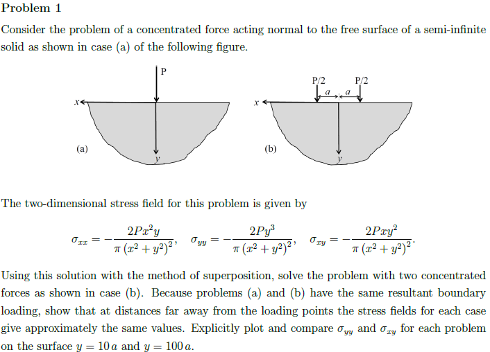 Problem 1 Consider the problem of a concentrated | Chegg.com