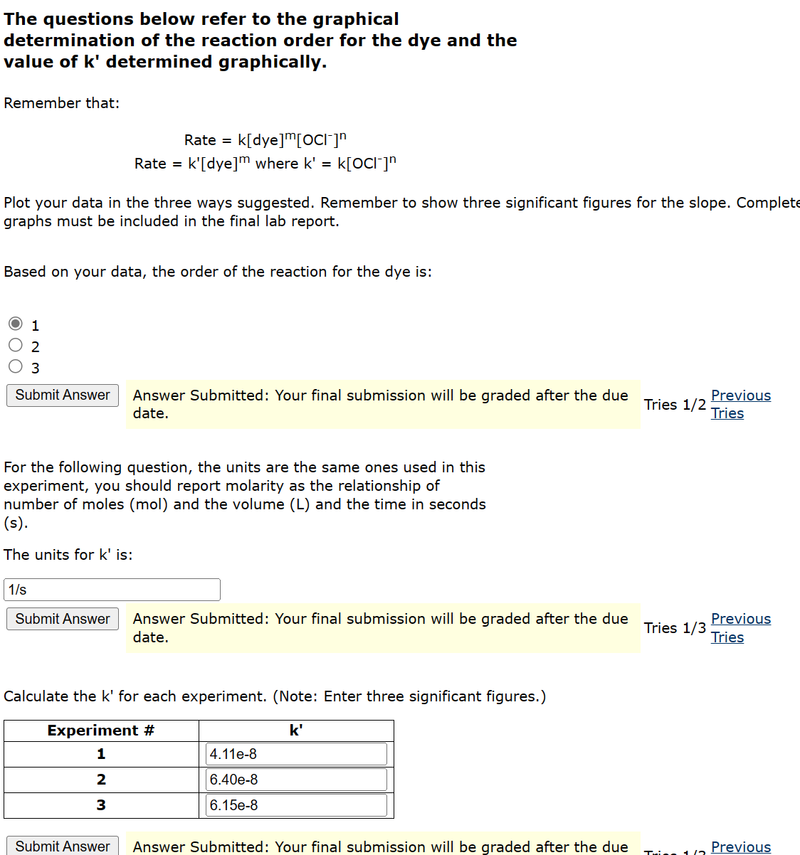 Solved Please help with this lab. all information is given. | Chegg.com