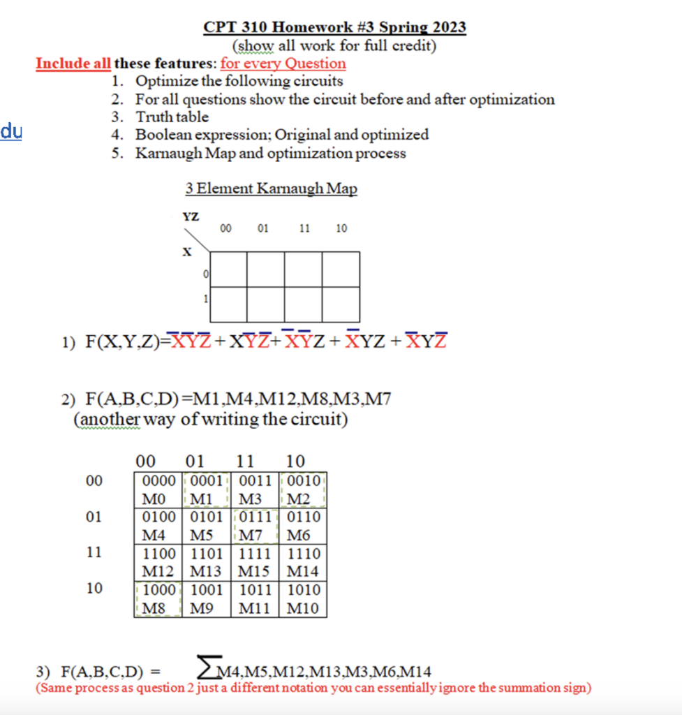 Solved CPT 310 Homework \#3 Spring 2023 (show all work for | Chegg.com