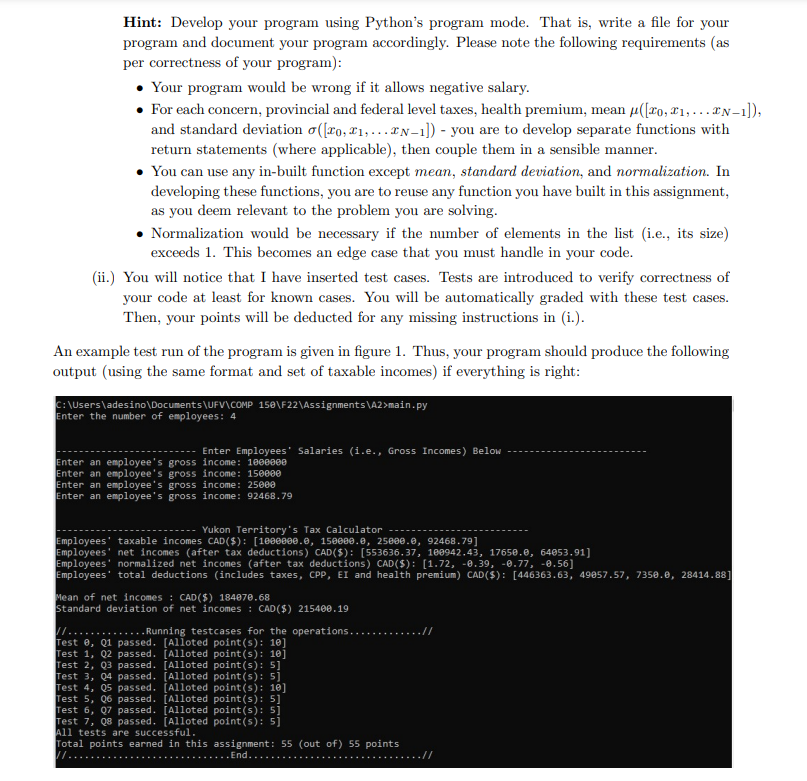 Solved 1. Yukon Territory's Income Tax Calculator: Employees | Chegg.com