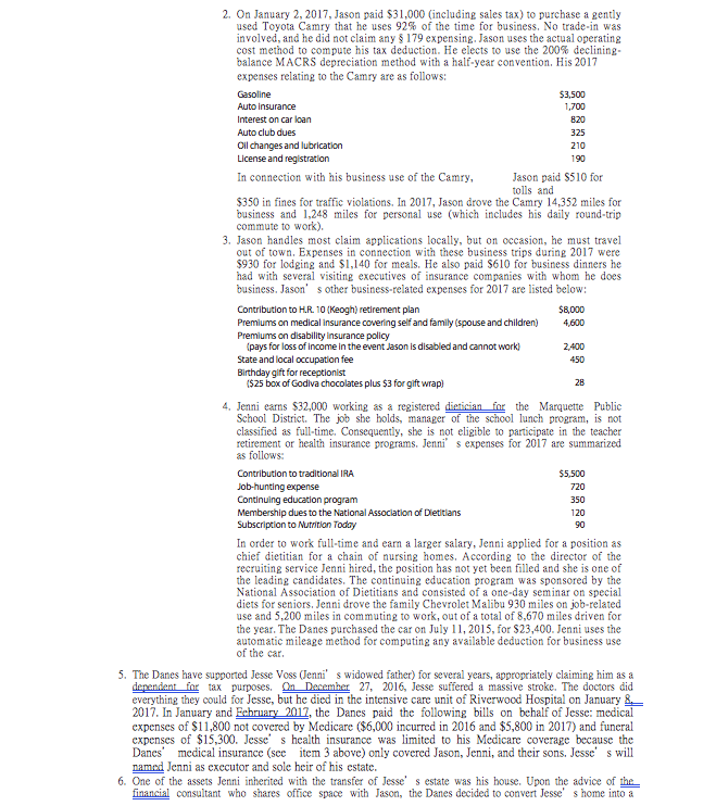 Practice Set Assignments Comprehensive Tax Return | Chegg.com