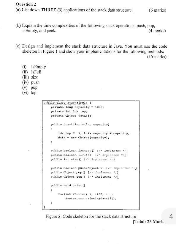 Solved (b) Explain the time complexities of the following | Chegg.com