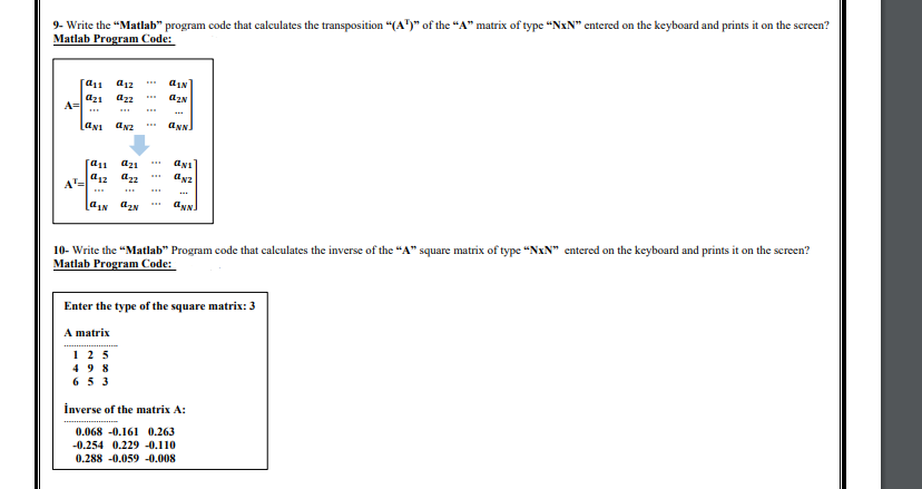 Solved 9 Write The Matlab Program Code That Calculates 9092