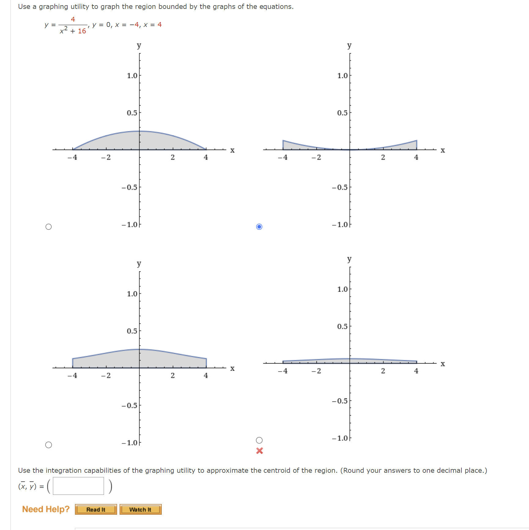 Solved Use a graphing utility to graph the region bounded by | Chegg.com