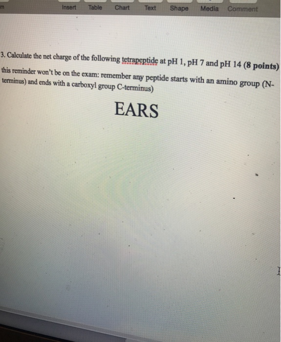Solved Insert Table Chart Text Shape Media Comment 3. | Chegg.com