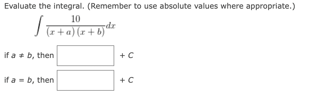 Solved Evaluate the integral. (Remember to use absolute | Chegg.com