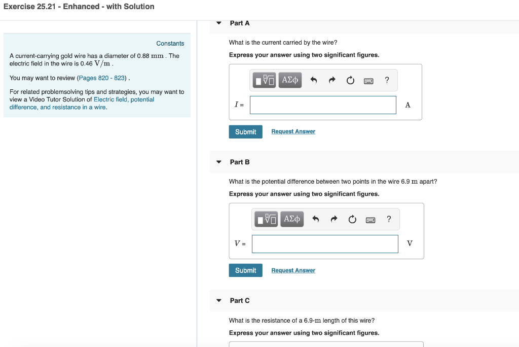 Solved Exercise 25.21 Enhanced - with Solution Part A What | Chegg.com