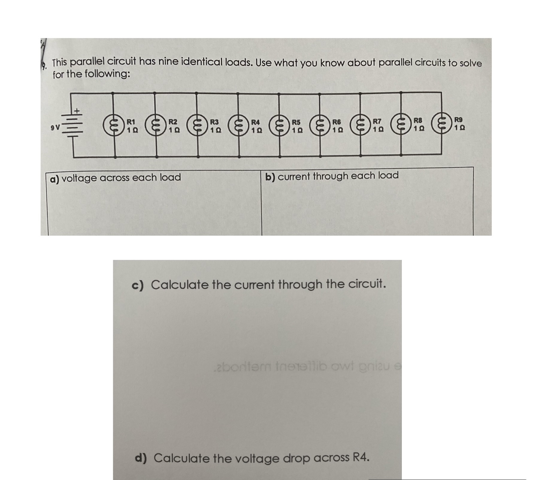 Solved Examine the circuit. The top of the circuit has 3 | Chegg.com