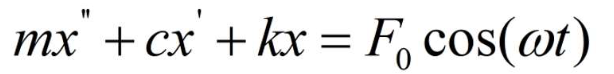 Solved mx" + cx' + kx = F, cos(@t) | Chegg.com