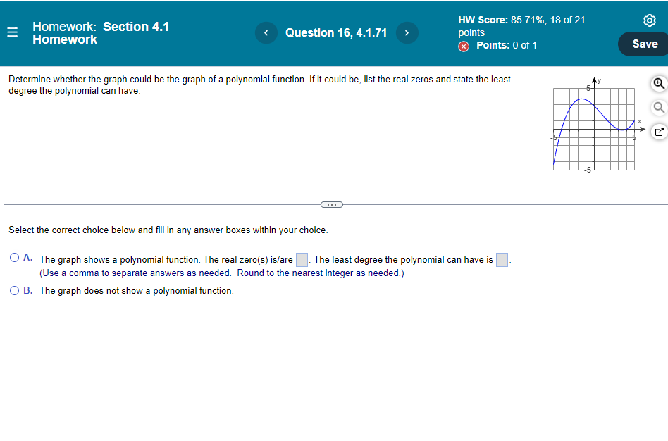 Solved Homework Section 4 1 Homework Question 16 4 1 71 Hw