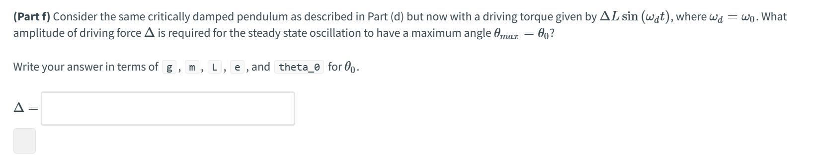 Solved \r\n\r\n\r\n(Part d) Find the value of \\( R \\) for | Chegg.com