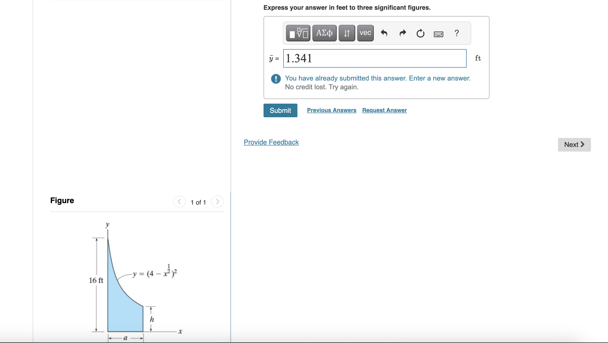 Solved Consider the area shown in (Figure 1). Suppose that a | Chegg.com