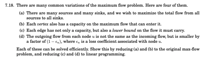 Solved 18. There are many common variations of the maximum | Chegg.com
