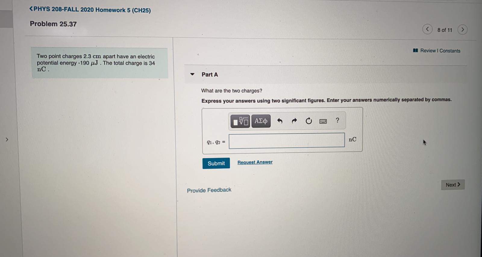 Solved Provide Feedback | Chegg.com