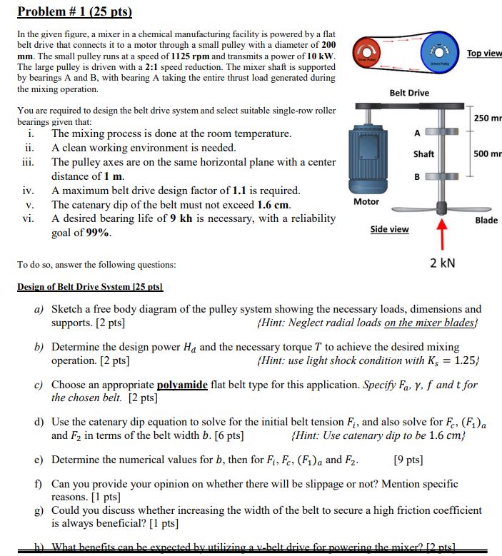 Solved Problem # 1 (25 ﻿pts)In the given figure, a mixer in | Chegg.com
