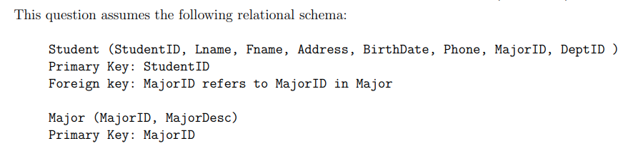Solved Create a MySQL procedure that takes department ID as | Chegg.com