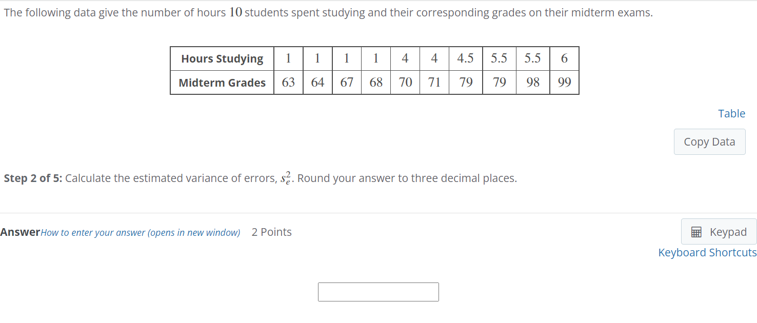 Solved The following data give the number of hours 10 | Chegg.com