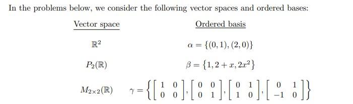 Solved In the problems below, we consider the following | Chegg.com