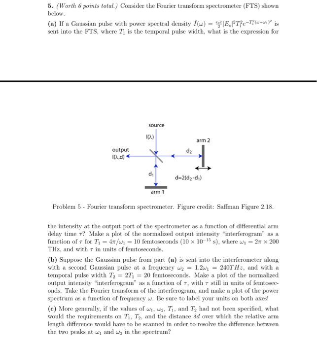 5 Worth 6 Points Total Consider The Fourier 