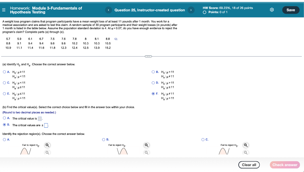 Solved Homework Module 3 Fundamentals Of Hypothesis Testing