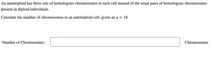 Solved An autotriploid has three sets of homologous | Chegg.com