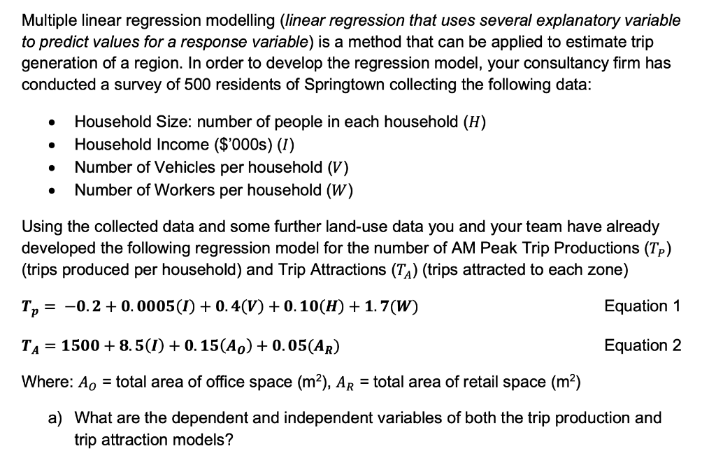 Solved Multiple Linear Regression Modelling linear Chegg