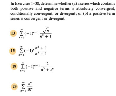 Solved In Exercises 1-38, ﻿determine whether (a) ﻿a series | Chegg.com