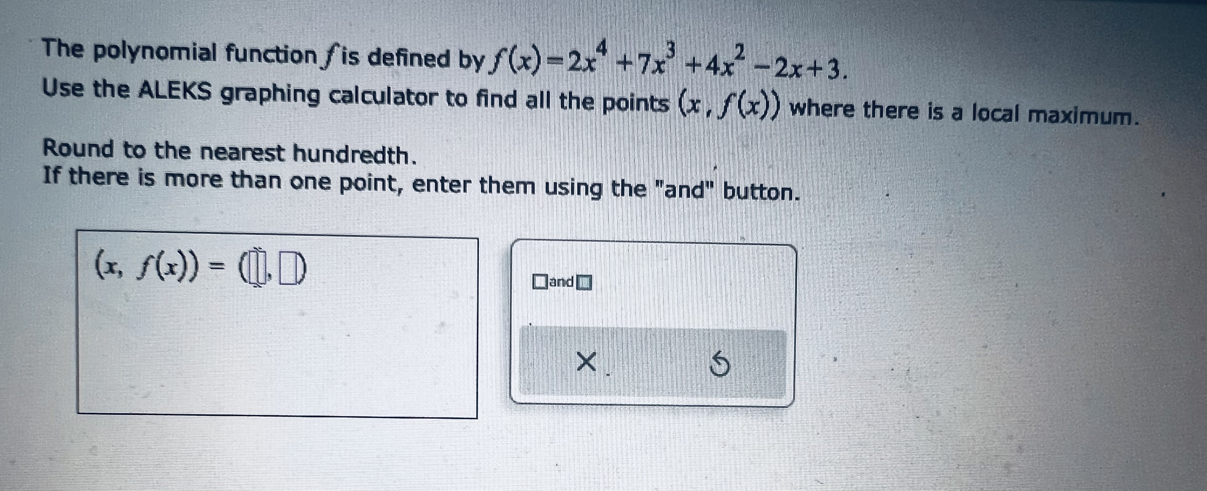 Solved The polynomial function f is defined by | Chegg.com