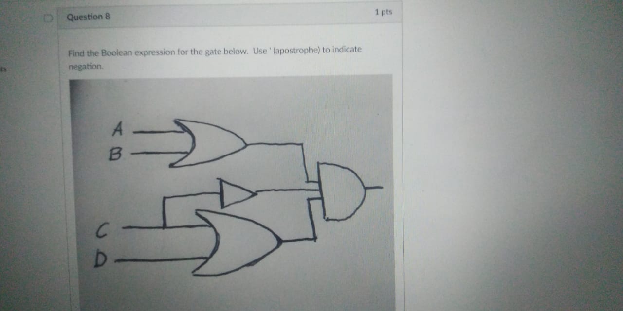 Solved Find the Boolean expression for the gate below. Use ' | Chegg.com
