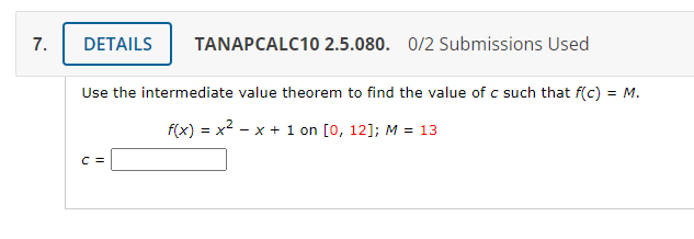 Solved Use the intermediate value theorem to find the value | Chegg.com