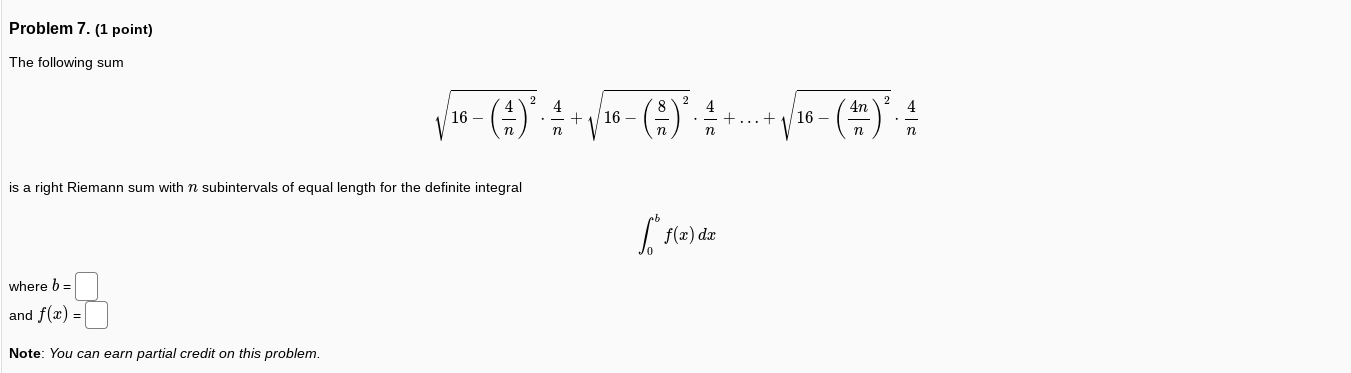 Solved The following sum | Chegg.com