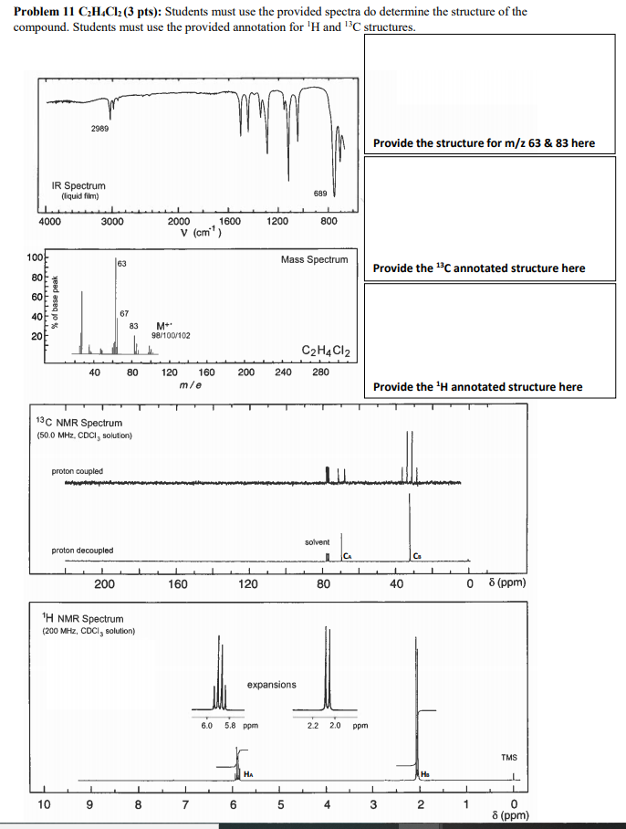 Solved Part 6 - Combined Spectroscopy Problems Problem 9 | Chegg.com