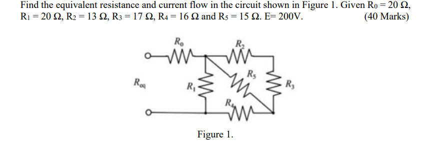 Solved Find the equivalent resistance and current flow in | Chegg.com